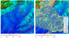 Detailed overview of the LuxCarta 10m DTM based on copernicus GLO-30