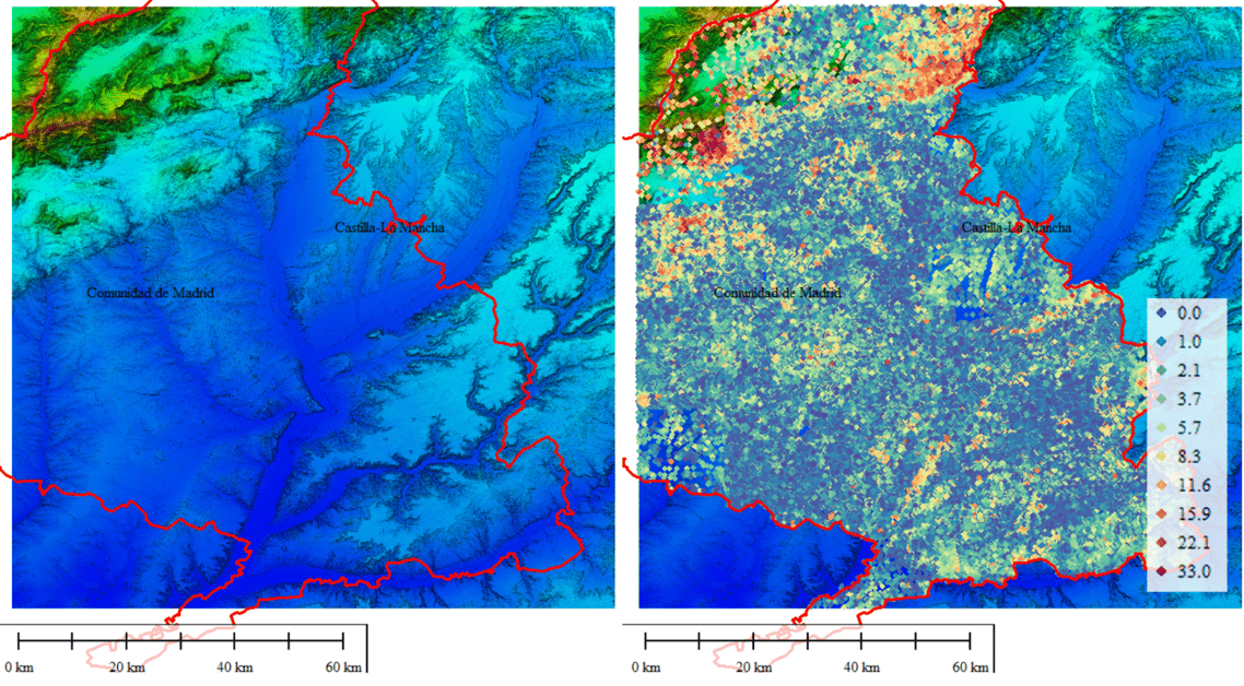 Detailed overview of the LuxCarta 10m DTM based on copernicus GLO-30