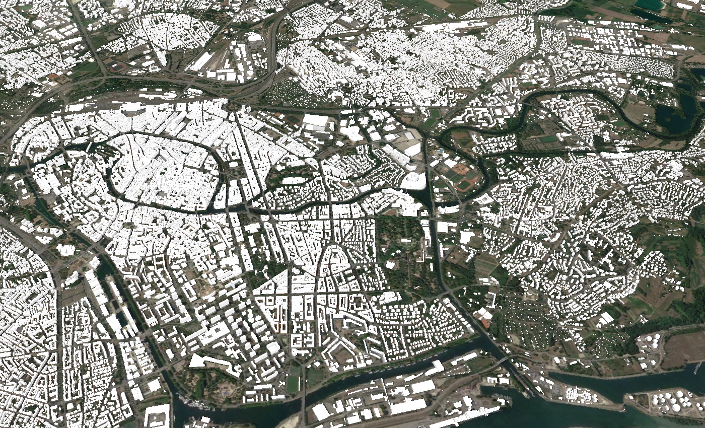 Strasbourg, France 3D City Model: Pioneering 5G RF Planning | Luxcarta